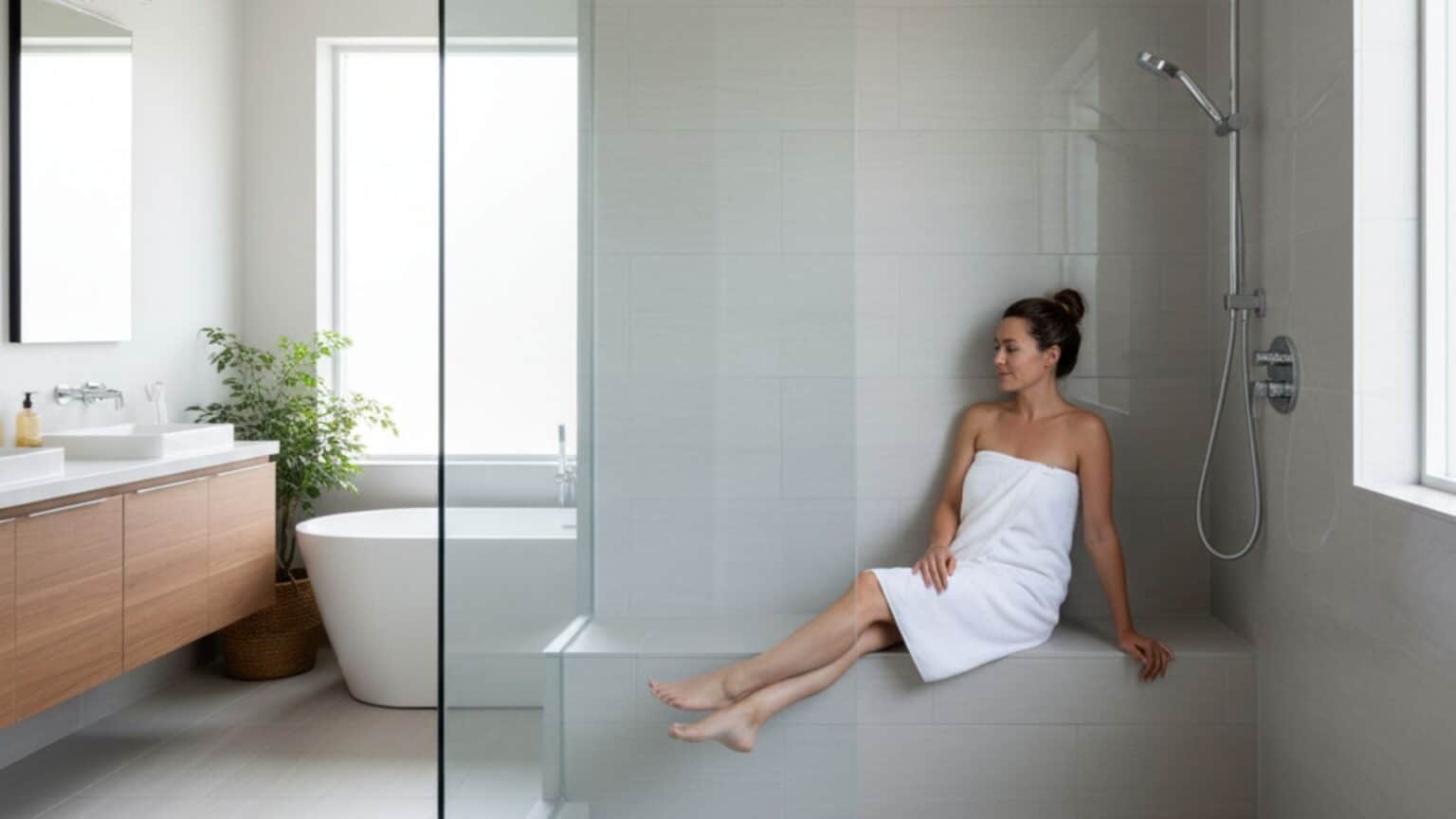 Shower Bench Dimensions: ADA and Standard Sizes - Amenity Home